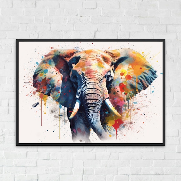 Elephant Poster - Etsy
