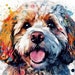 Colorful Cavapoo Poster | Watercolor Wall Art Gift for Dog Lovers, Cute ...