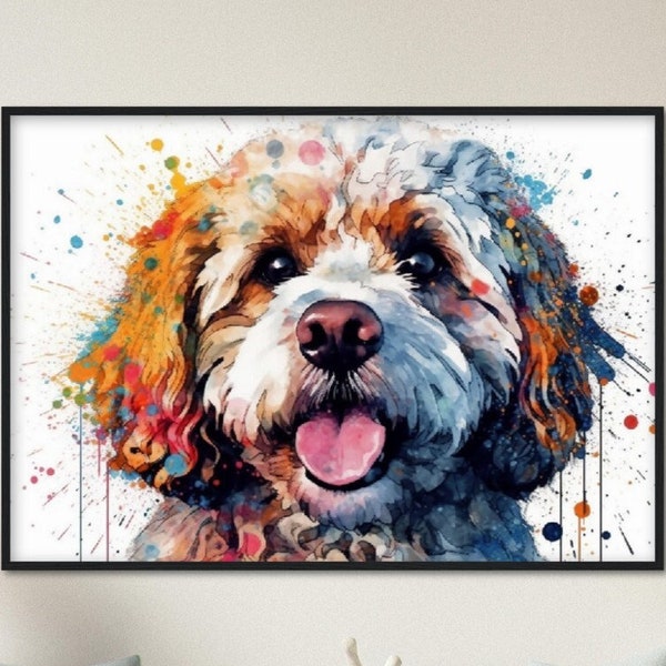 Cavapoo Art Painting - Etsy