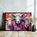 Three Colorful Sheep Poster Print. Colourful Animal Wall Decor Gift for ...