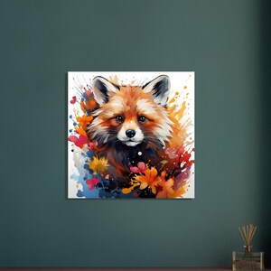 Watercolor Red Panda Poster Print Abstract Painting Gift for Mom, Dad ...