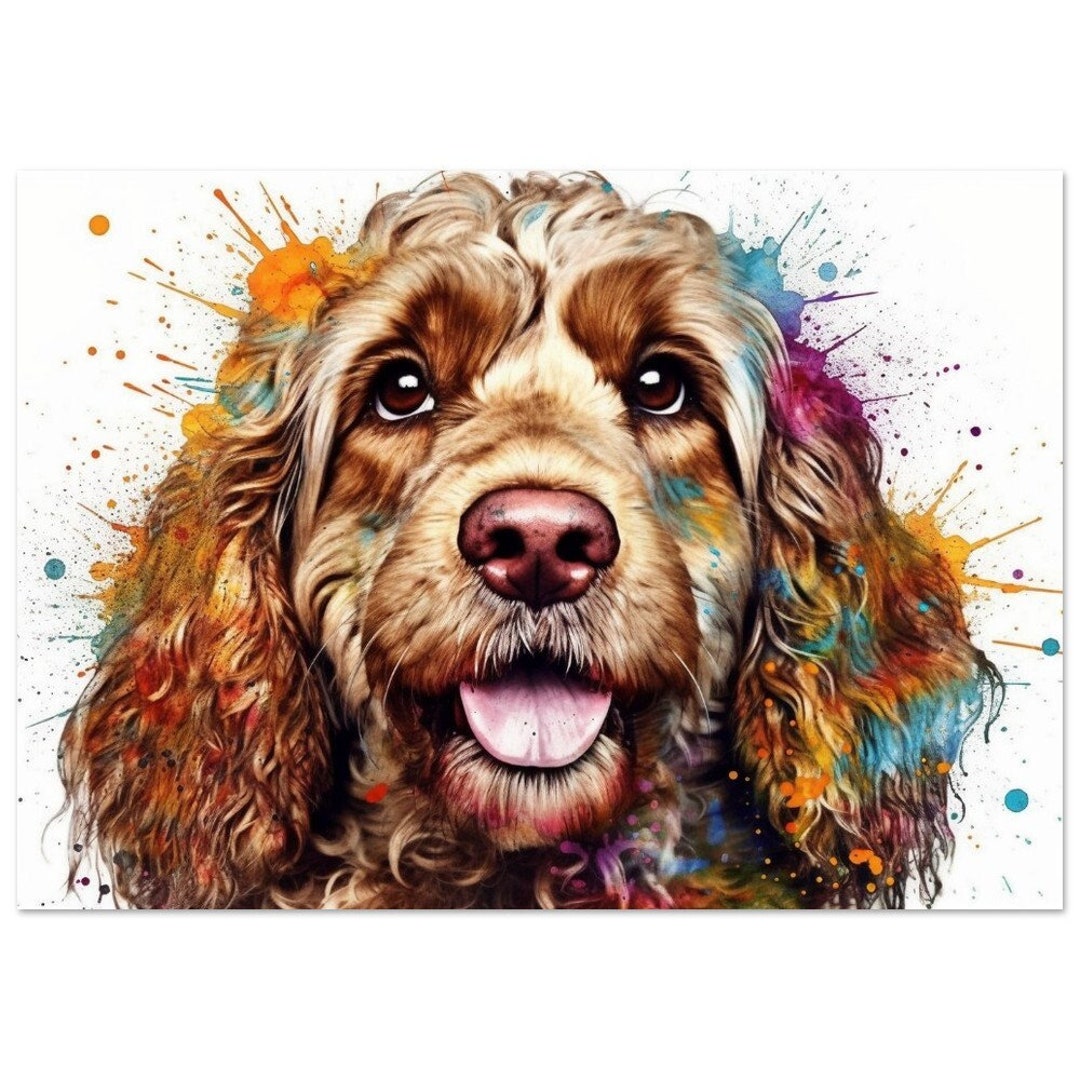 Watercolour Cockapoo Poster Print. Watercolor Dog Art & Prints Gift ...