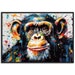 Incredible Father Chimp Watercolor Wall Art Watercolour Framed Poster ...