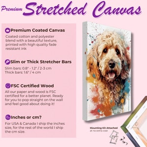 Watercolor Cockapoo Poster Print or Canvas. Watercolour Dog Art ...