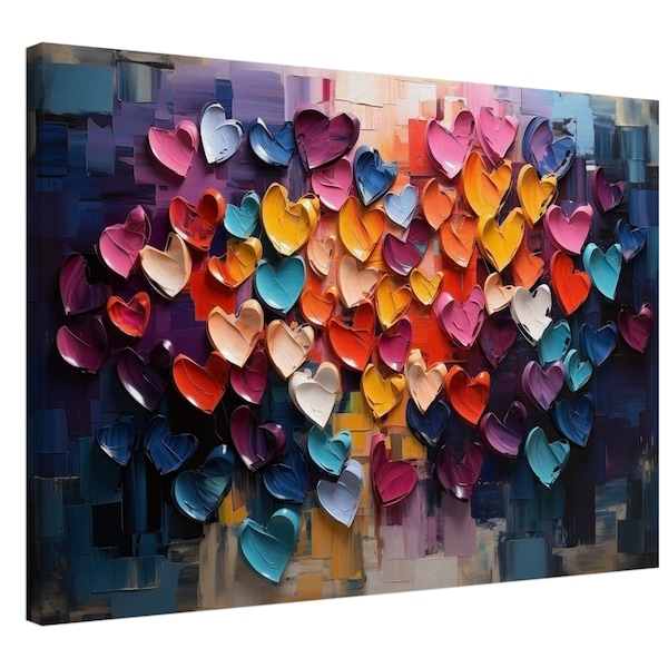 Abstract Heart Art - Etsy