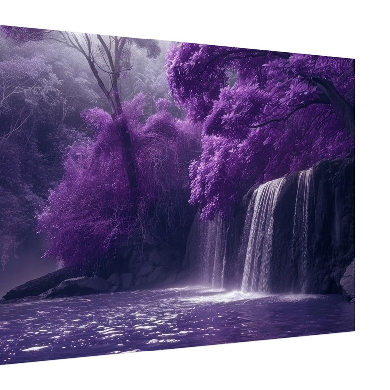 Purple Jungle Wall Art - Etsy UK