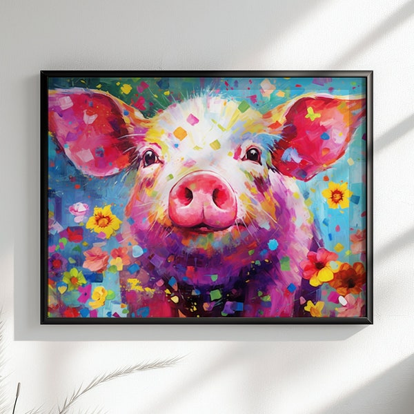 Pig Canvas Art - Etsy