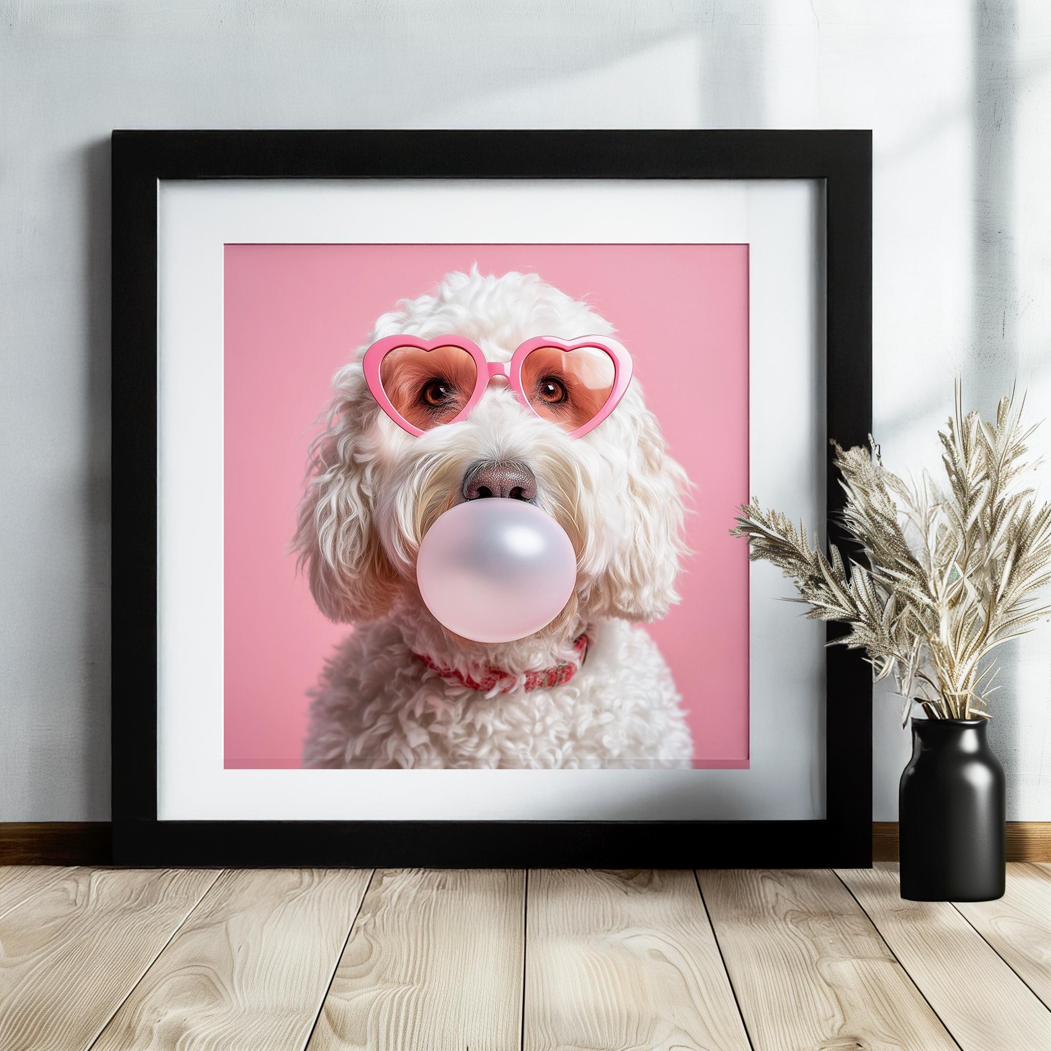 Funny Goldendoodle Print Bubble Gum Digital Download. Instant Gift Dog ...
