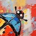 Abstract Ladybug Colorful Art Print Ladybird Pallet Knife - Etsy