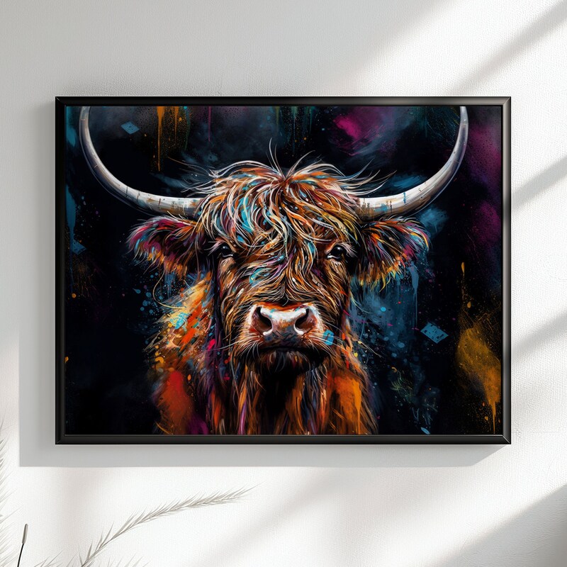 Highland Cattle Art - Etsy