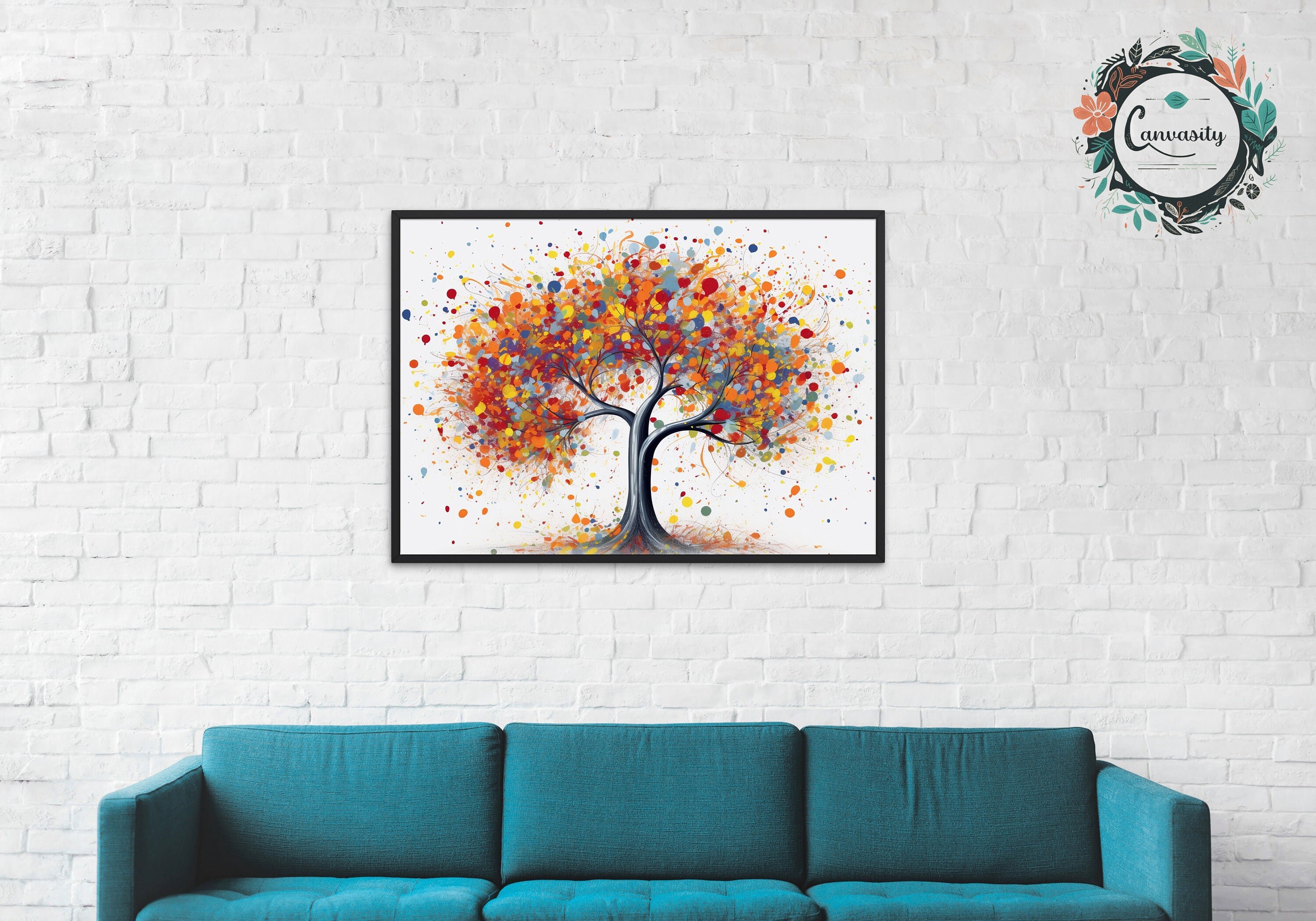 Colorful Rainbow Tree of Life Poster. Unframed Wall Art - Etsy