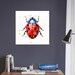 Abstract Ladybug Colorful Art Print, Ladybird Painting Poster ...