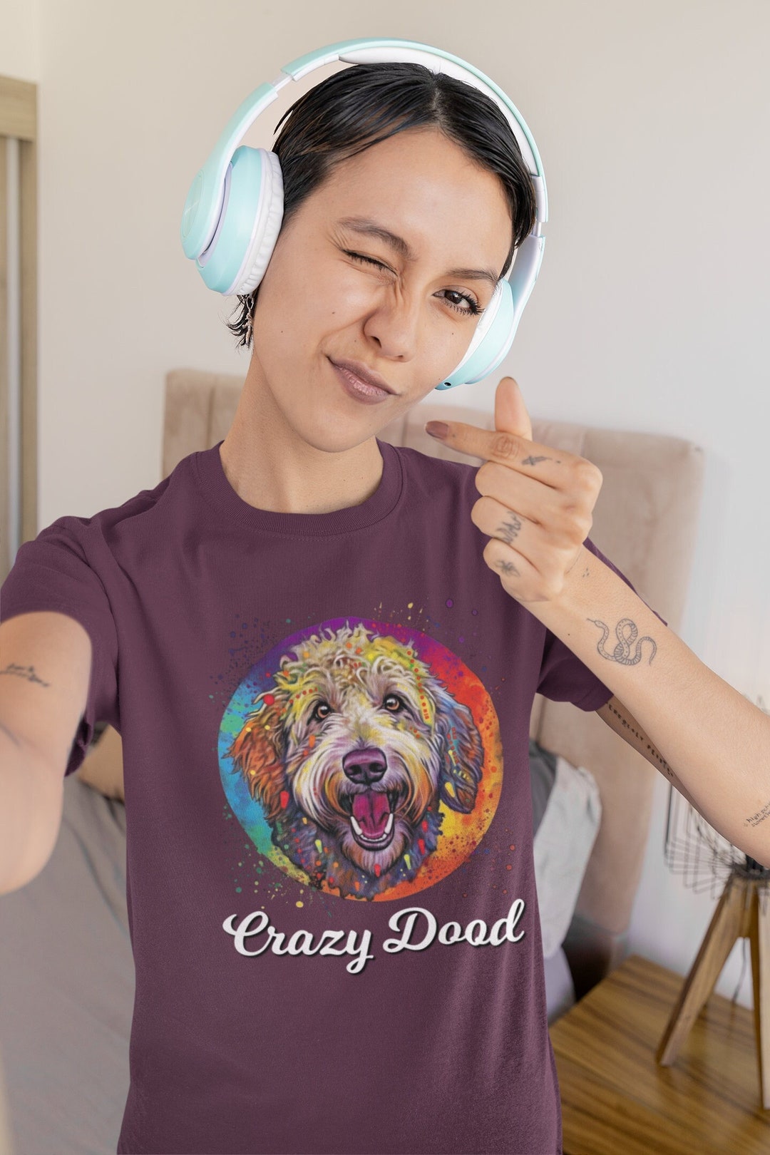 Crazy Dood Tshirt - Funny Labradoodle Mom or Dad T-shirt | Great Gift ...