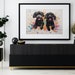 Two Black Cockapoos Watercolor Poster Print. Abstract Dog Painting Gift ...
