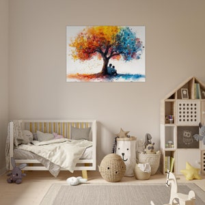 Tree of Life Father Son Poster Print. Dad & Child Memory, Wall Decor ...
