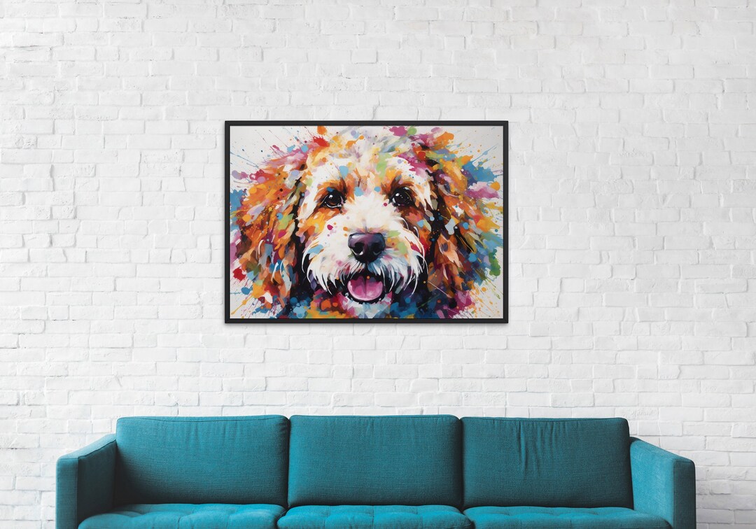 Watercolor Cockapoo Poster | Colorful Wall Art Gift for Dog Lovers ...