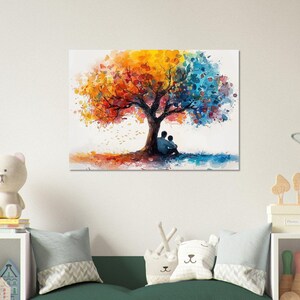 Tree of Life Father Son Poster Print. Dad & Child Memory, Wall Decor ...