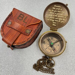 Graduation Gift, Personalized Compass, Christmas Gift to Son, Gift for ...