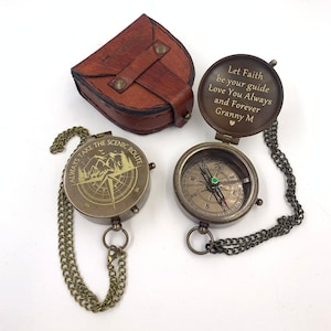 Graduation Gift, Personalized Compass, Christmas Gift to Son, Gift for ...