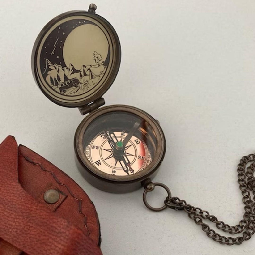 Personalized Compass Christmas Gift for Grandchildren | Engraved ...