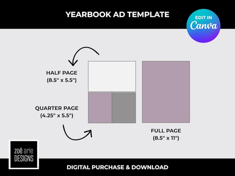 Editable Senior Yearbook Ad Template, Class of 2026 (digital Download ...