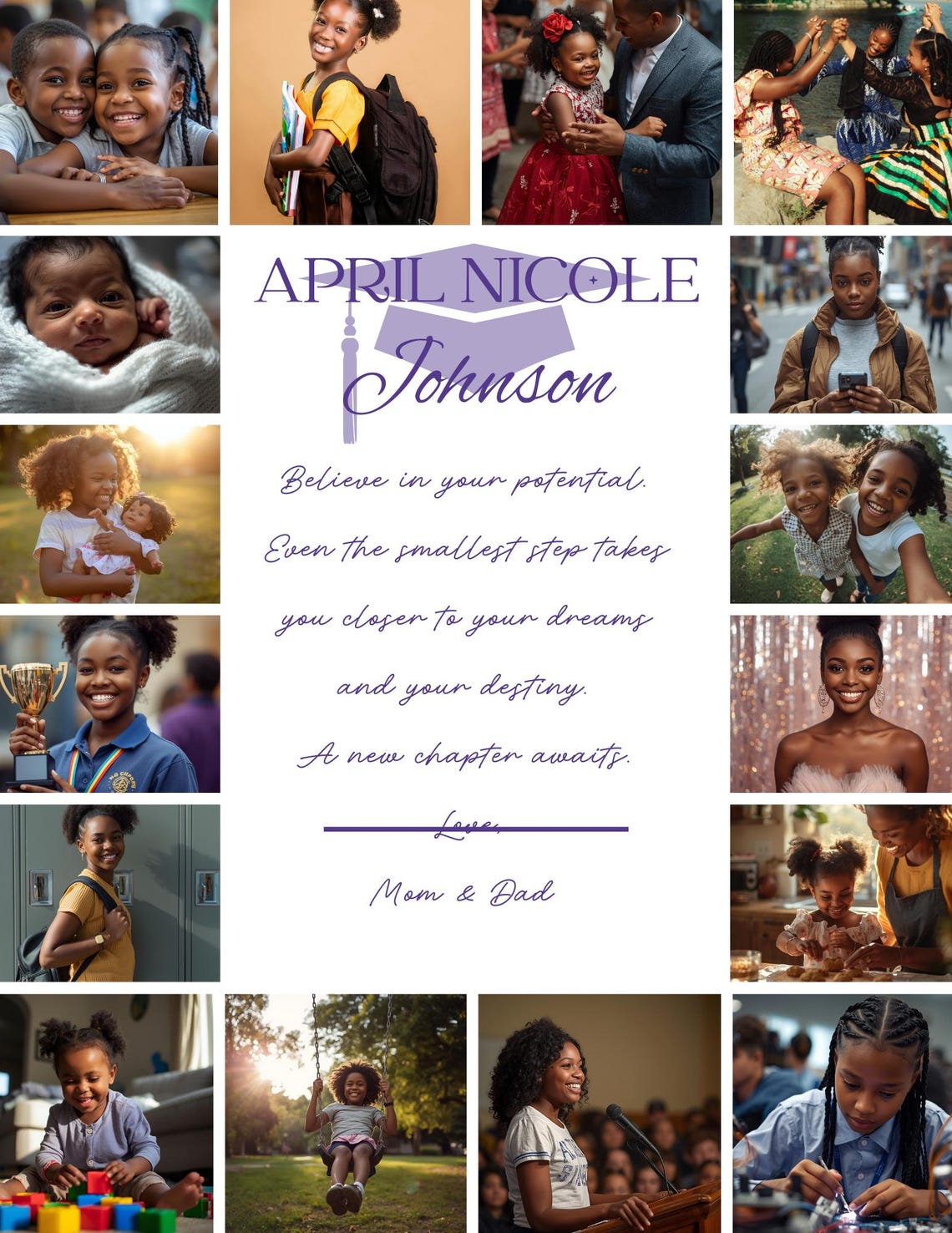 Theme: Memories Border, Yearbook Ad Template, Senior Yearbook Ad, (edit ...