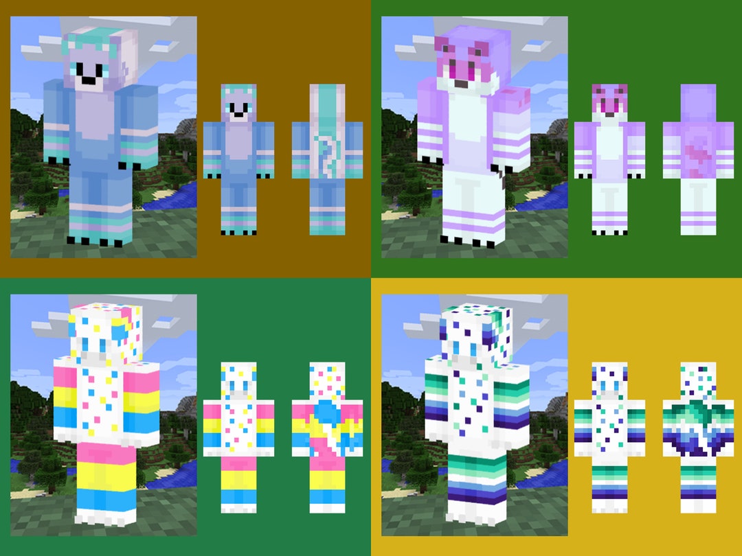 Custom Fursona Minecraft Skins - Etsy
