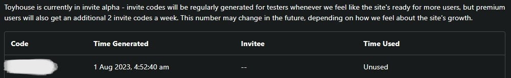 Toyhouse Invite Codes - Etsy