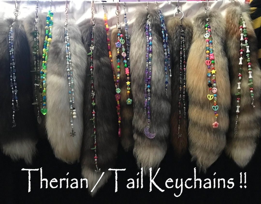 Therian Tail Keychains - Etsy