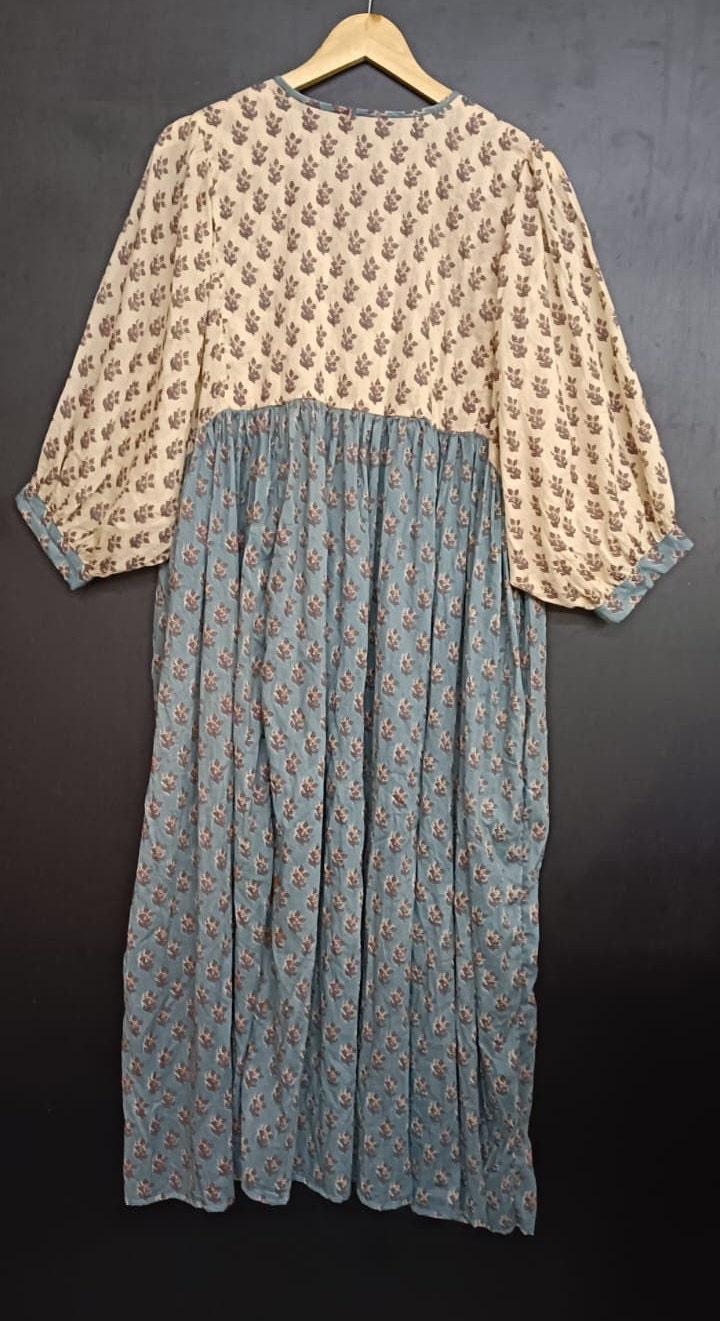 Handmade Block Print Cotton Gauze: Midi and Mini Dress Bohemian Summer ...