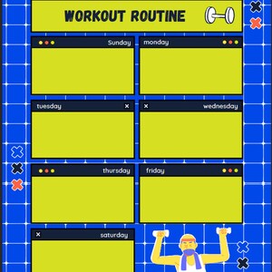 Simple Gym Planner,fitness Tracker Templates,workout Planner,daily ...