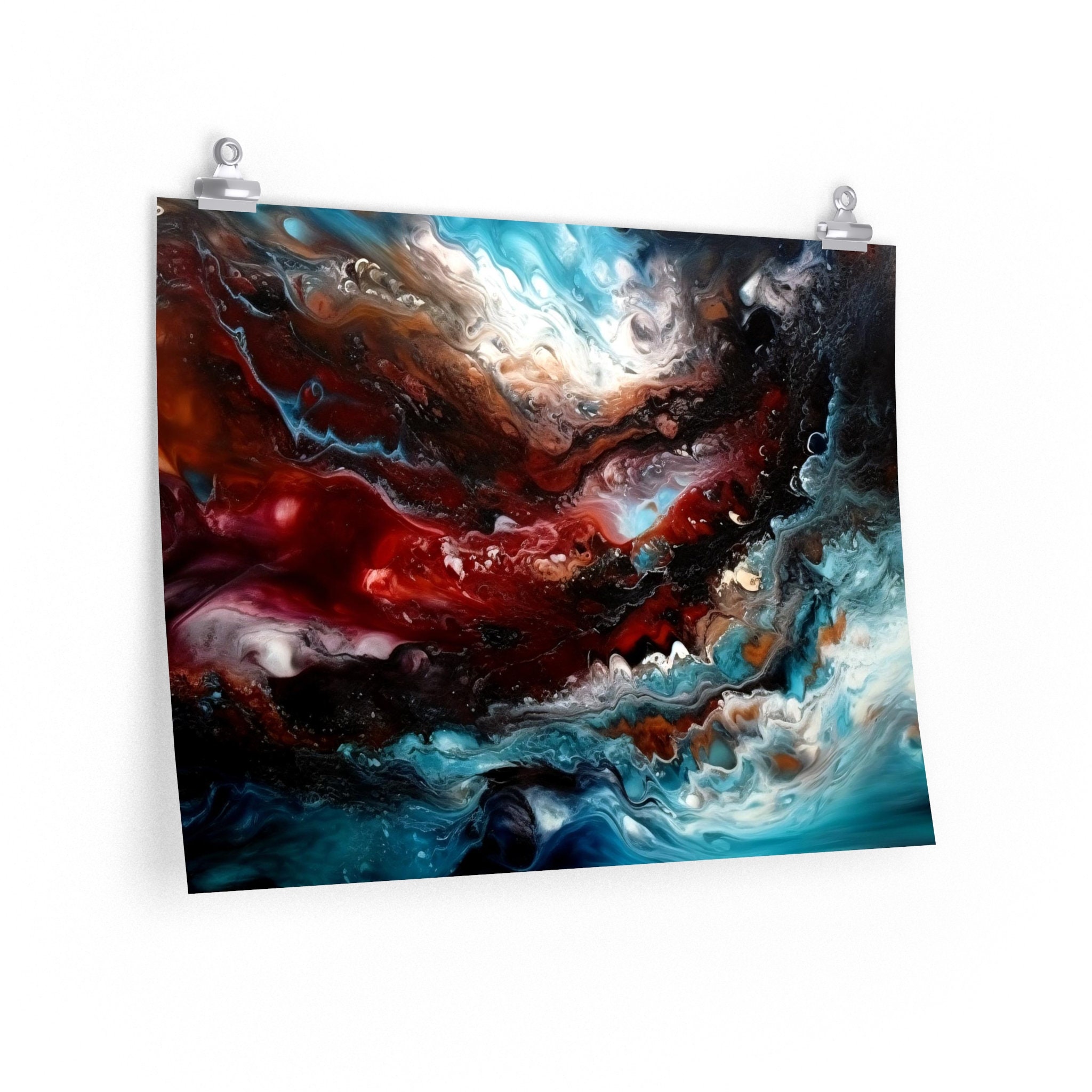 Abstract Ink Eight premium Matte Poster - Etsy