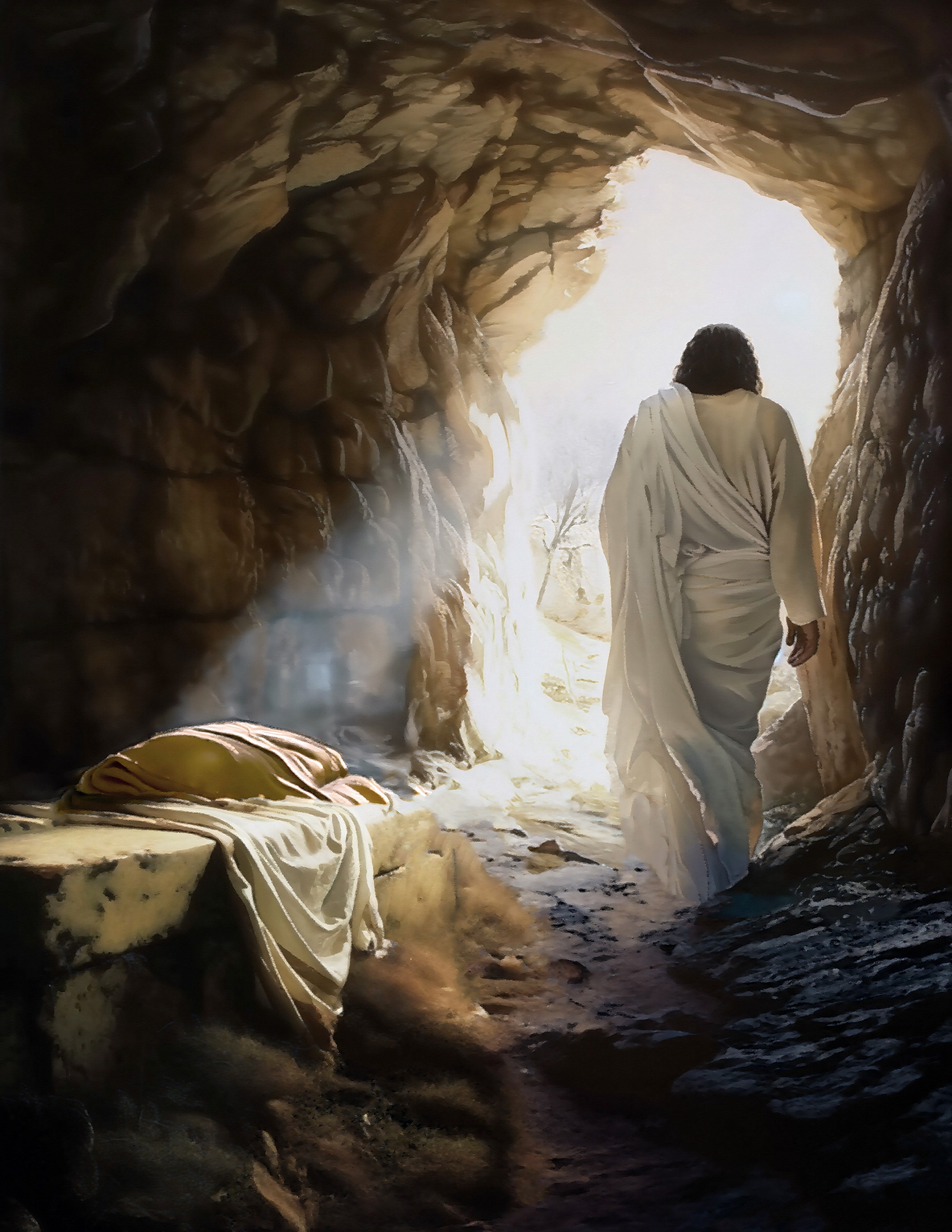 Jesus at His Resurrection, Exiting the Tomb, letter Size Download - Etsy