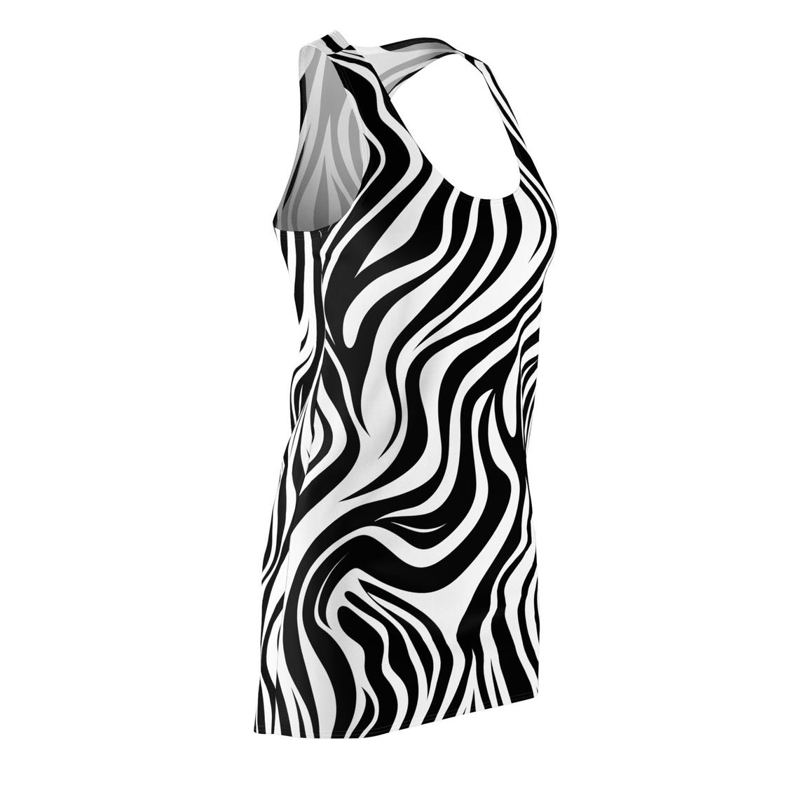Zebra Print Women's Racerback Dress - Etsy