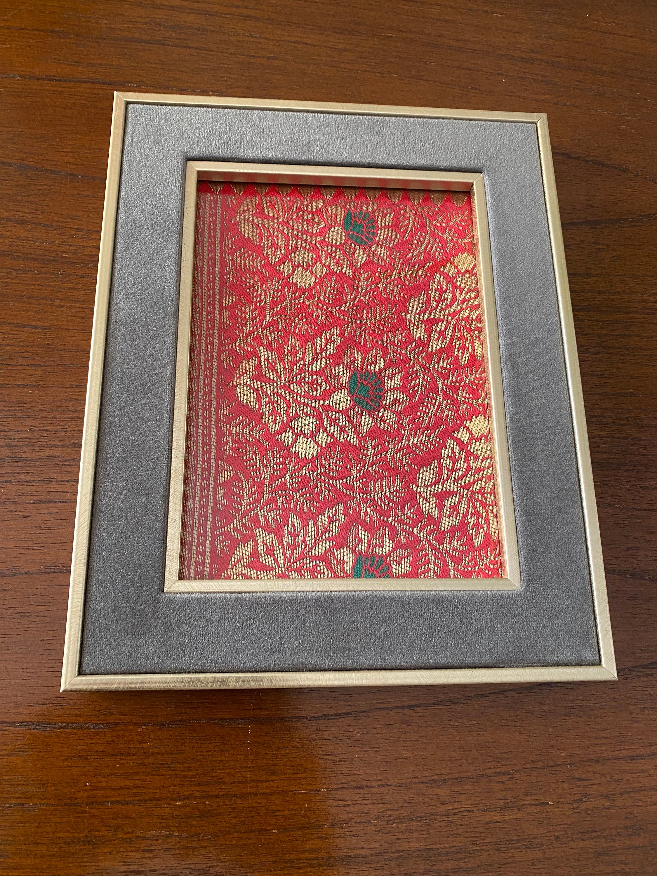 Saree Captured in a Frame - Etsy