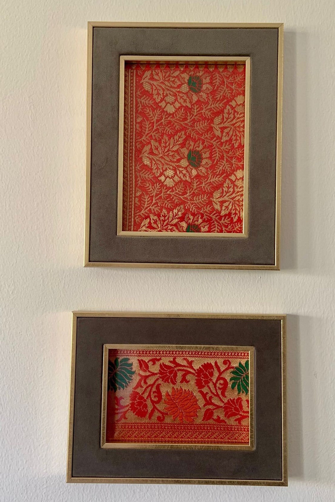 Saree Captured in a Frame - Etsy