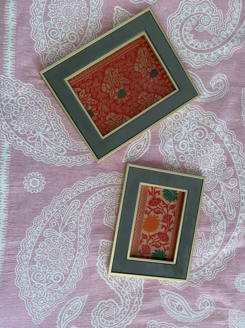 Saree Captured in a Frame - Etsy