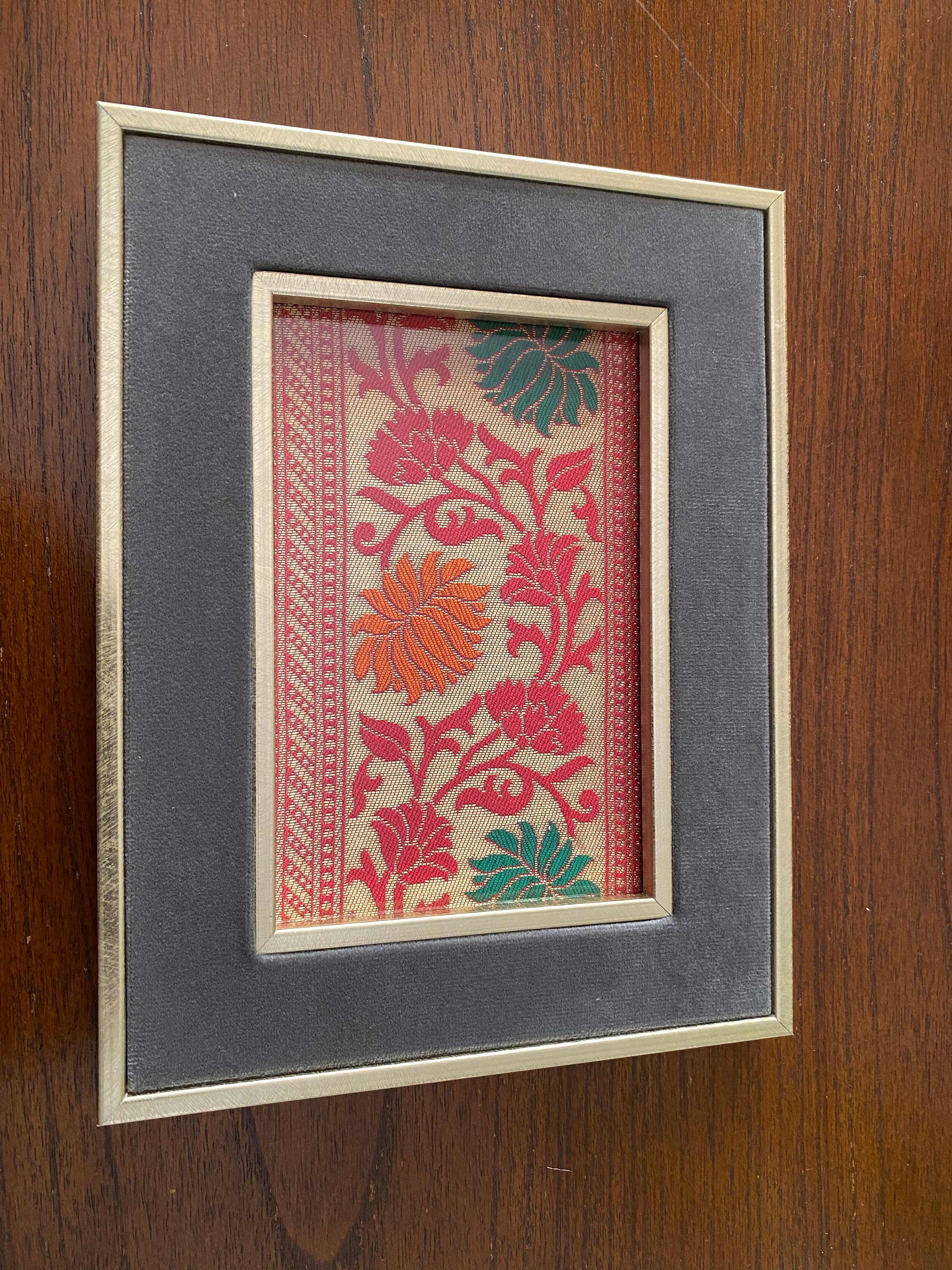Saree Captured in a Frame - Etsy