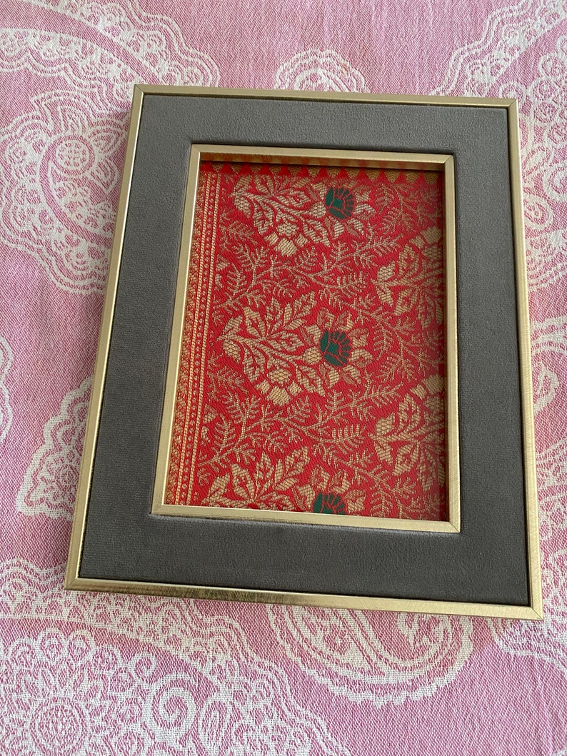 Saree Captured in a Frame - Etsy