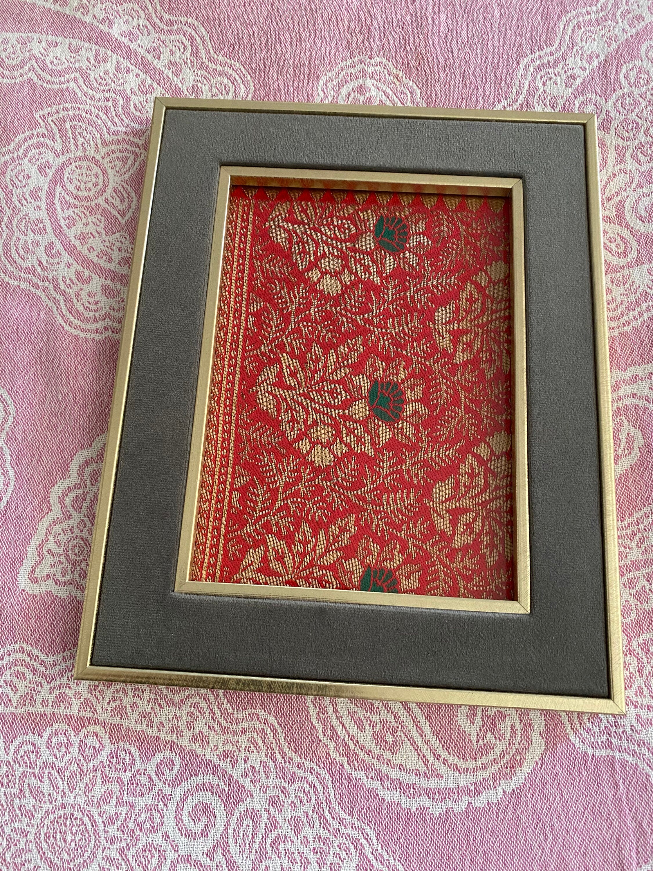 Saree Captured in a Frame - Etsy