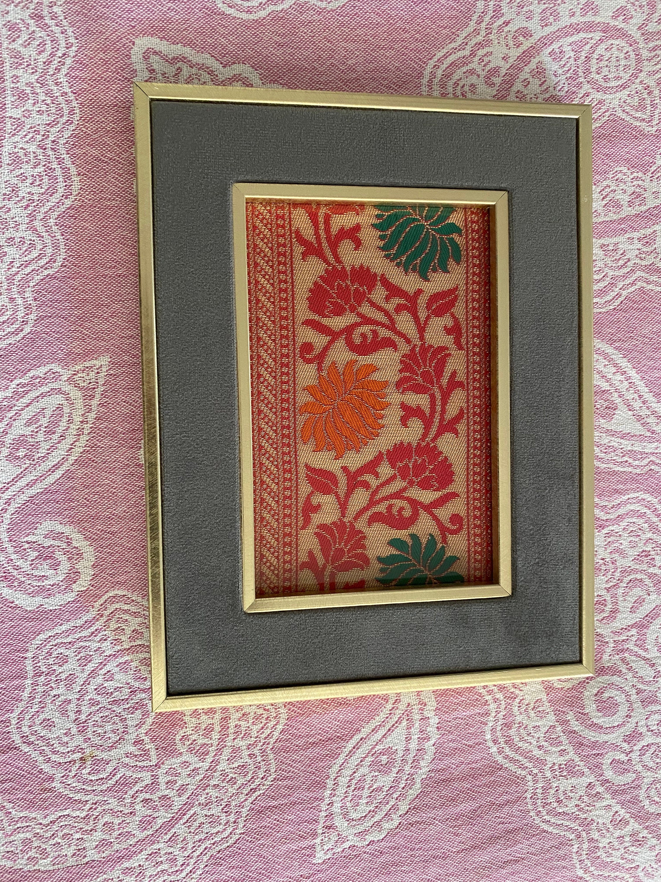 Saree Captured in a Frame - Etsy