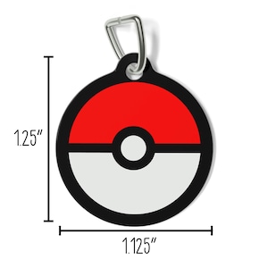 Pokemon Tag | Pokémon Tags | Poke Ball Dog Tag | Pokemon Pet ID Tag ...