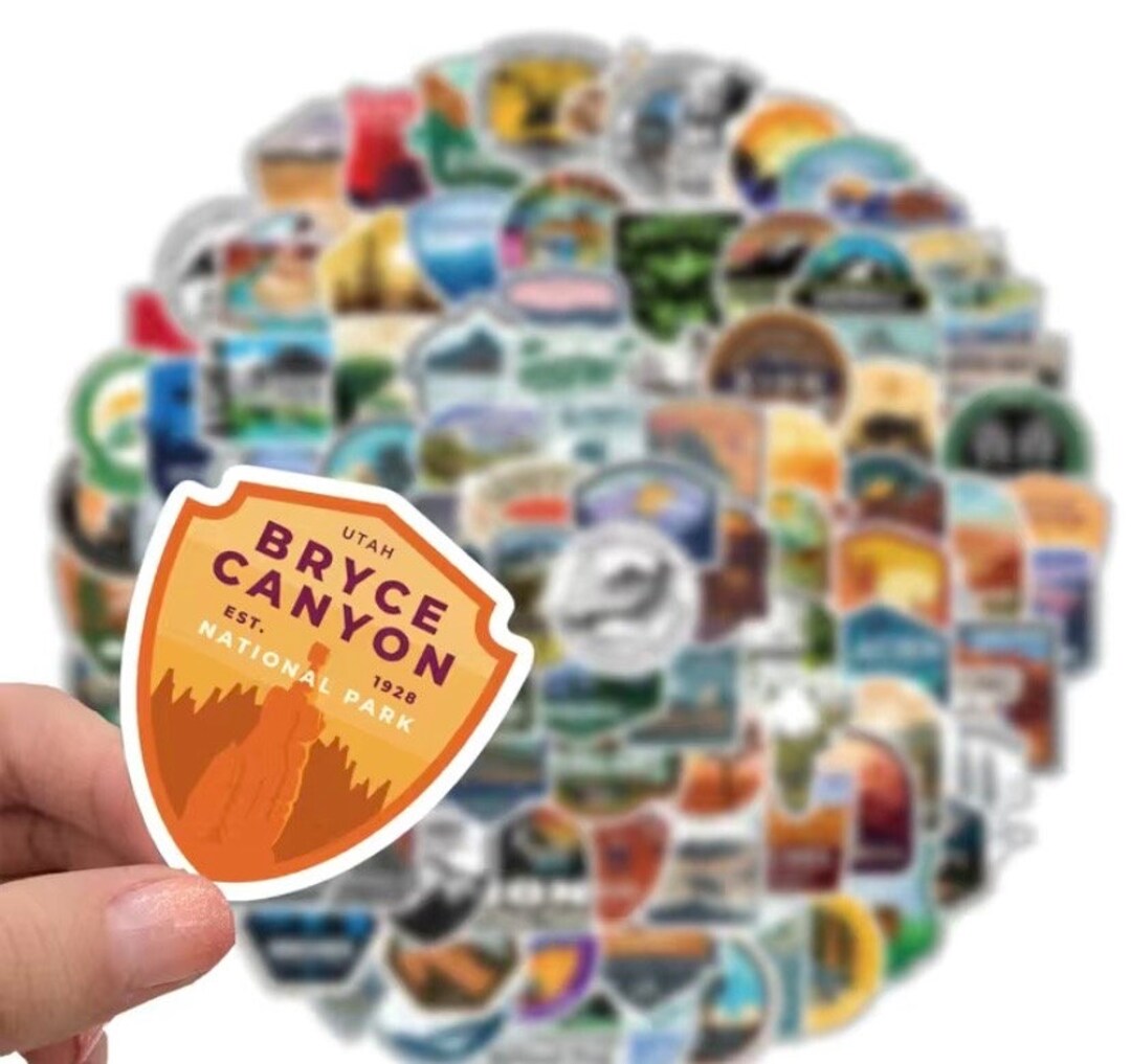 50 PCS National Park Sticker Pack/national Park Stickers/waterproof ...