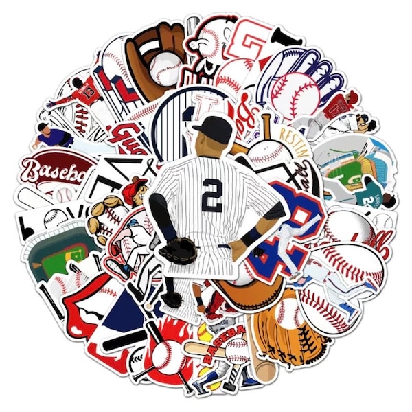 Baseball Stickers - Etsy