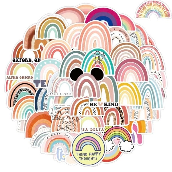 Rainbow Stickers - Etsy