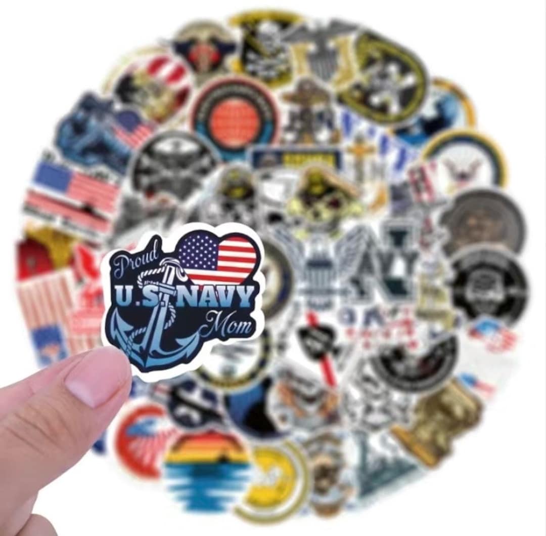 50 PCS Navy Sticker Pack/us Navy Stickers/navy Pride - Etsy