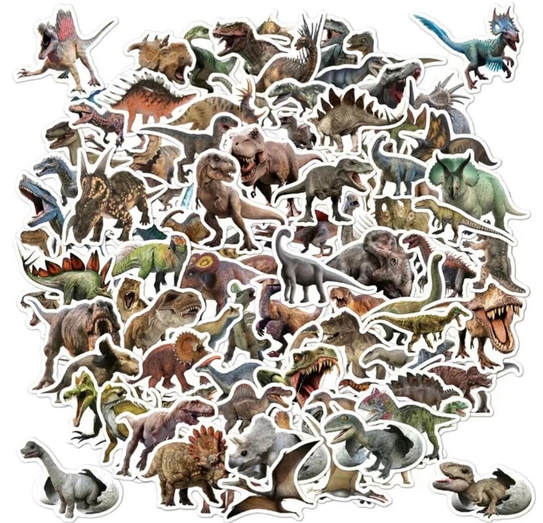 50/100 Piece Dinosaur Sticker Pack/dinosaur Party - Etsy