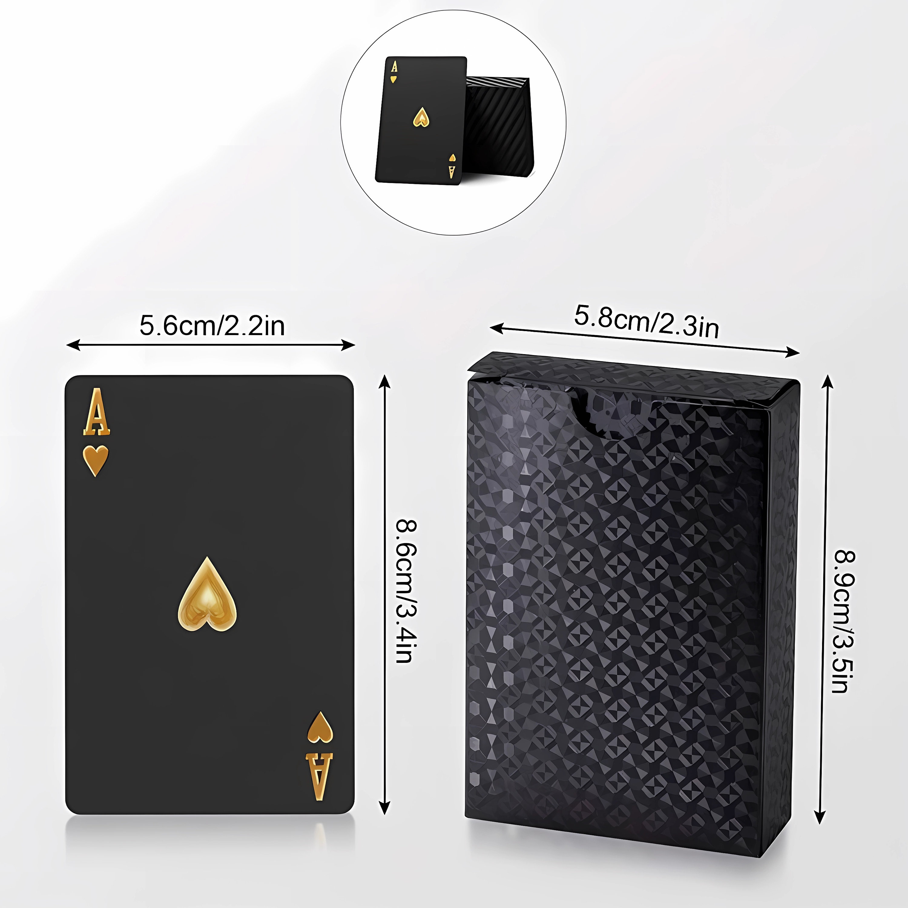 Waterproof Black Diamond Playing Cards: Poker Deck - Etsy