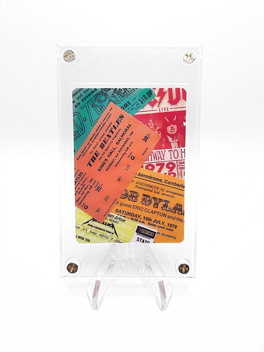 Concert Ticket Stub Poker Card - Etsy