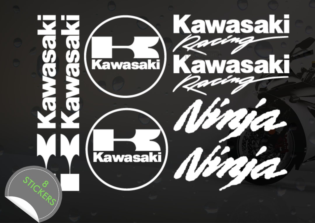 X 8 Kawasaki Ninja Decal Sticker Set for Motorcycle - Etsy